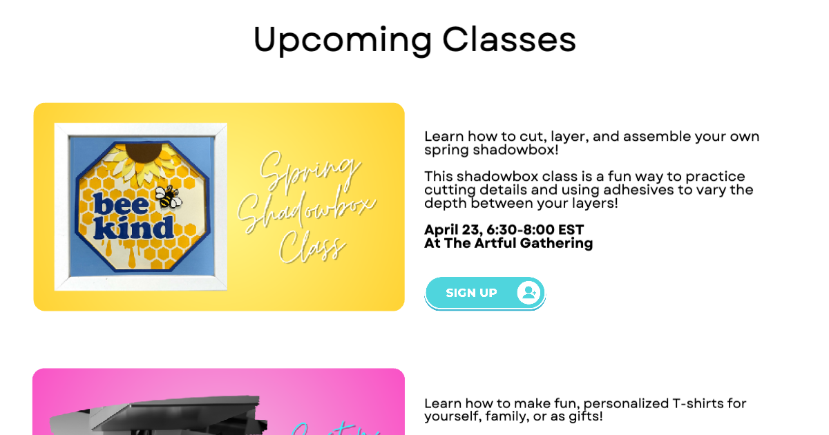 Creatively Cut Crafts Website